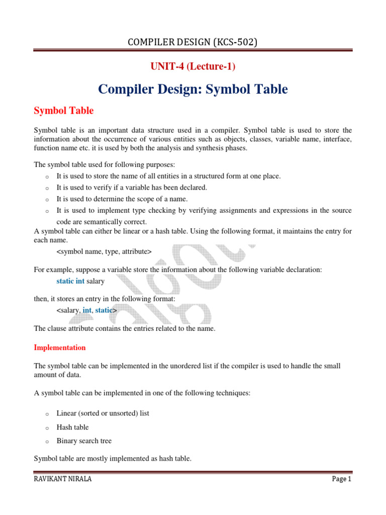 CD Unit 4 RV | PDF | Scope (Computer Science) | Computer Data Storage