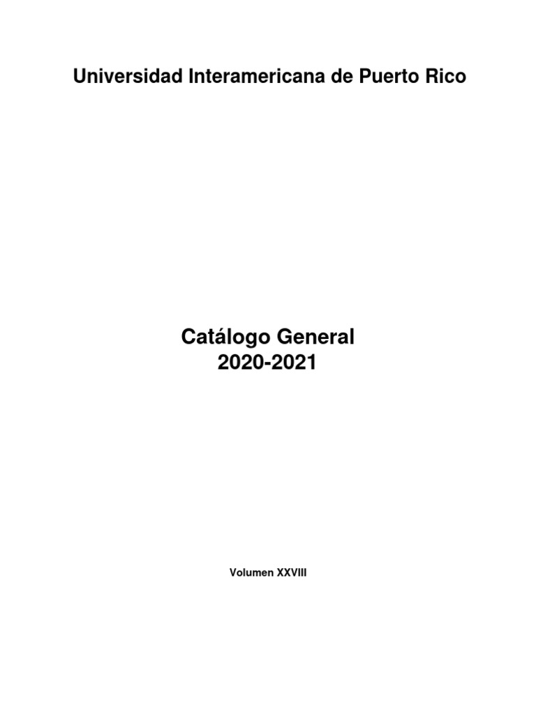 Catalogo General 2020 21 | PDF | Universidad | Puerto Rico