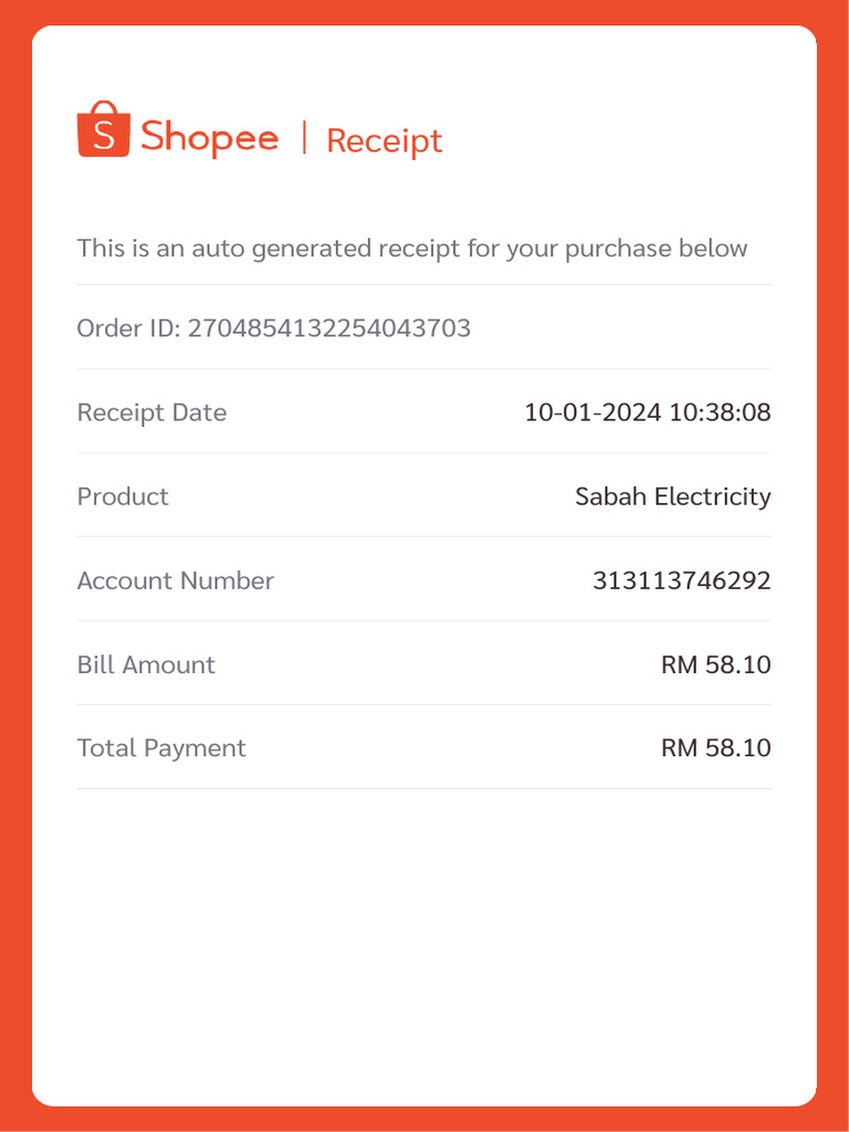 Receipt: This Is An Auto Generated Receipt For Your Purchase Below | PDF