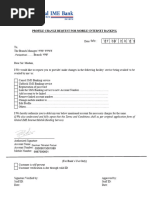 Sbi Mobile Number Change Form | PDF | Finance & Money Management