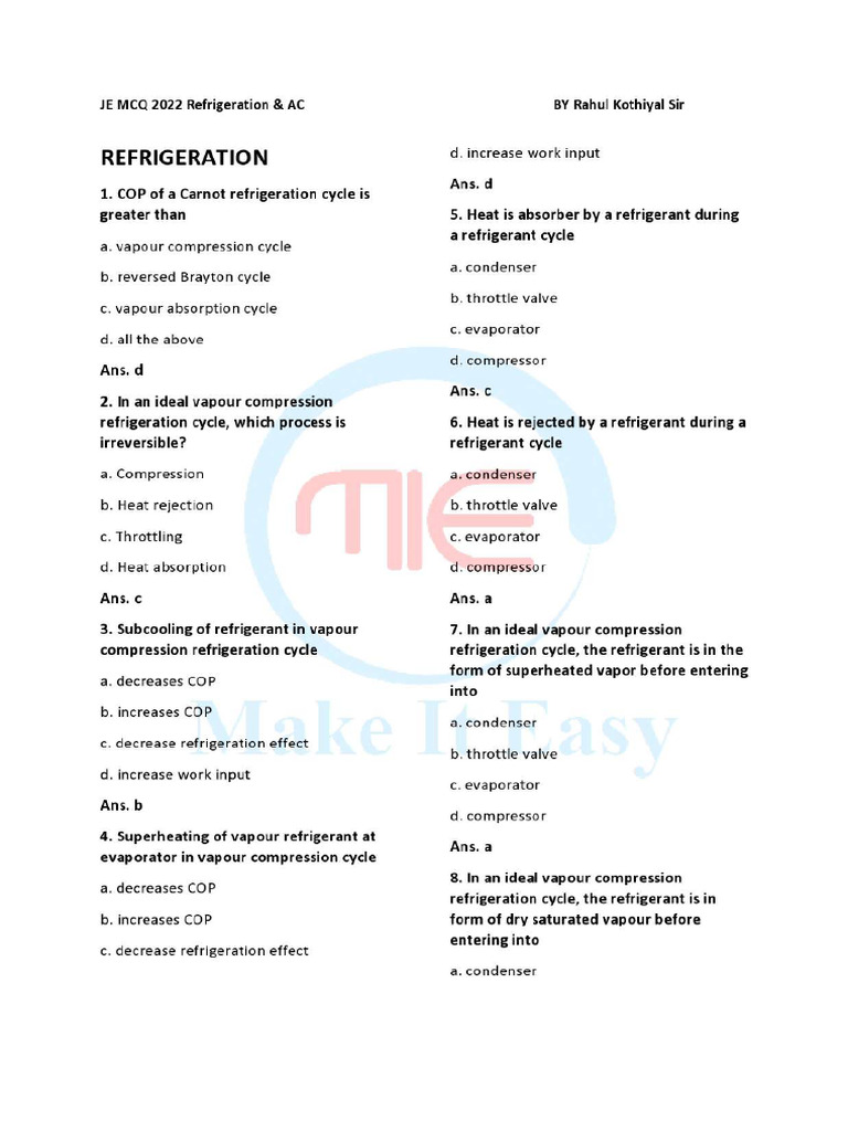 Rac SSC Je MCQ | PDF