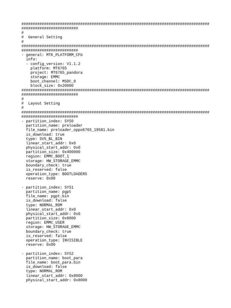 MT6765 Android Scatter | PDF | Computer Hardware | Information Technology Management