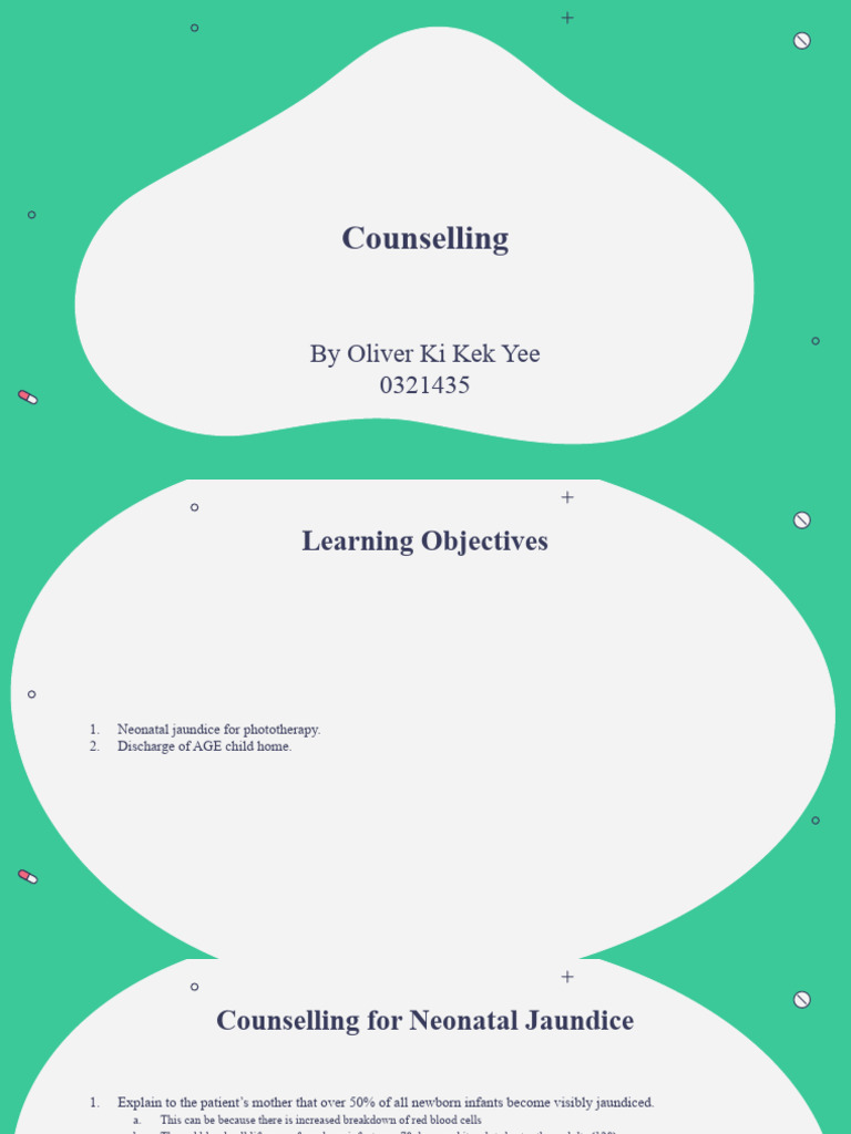 Paeds 2 - Counselling - Oliver Ki Kek Yee 0321435 | PDF | Diarrhea ...