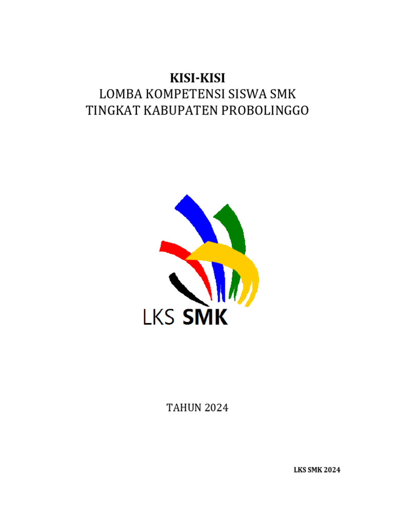 Kisi-Kisi LKS SMK Probolinggo 2024 | PDF