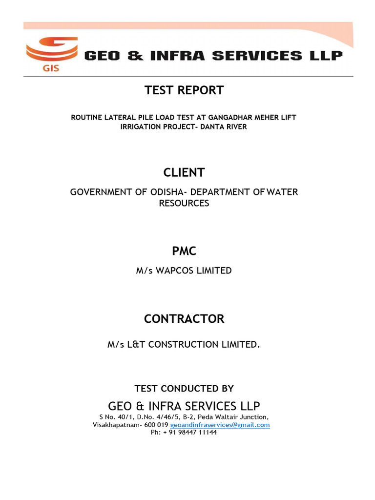 Danta_ Lateral Load Test Report Final-05.01.24 | PDF | Deep Foundation ...