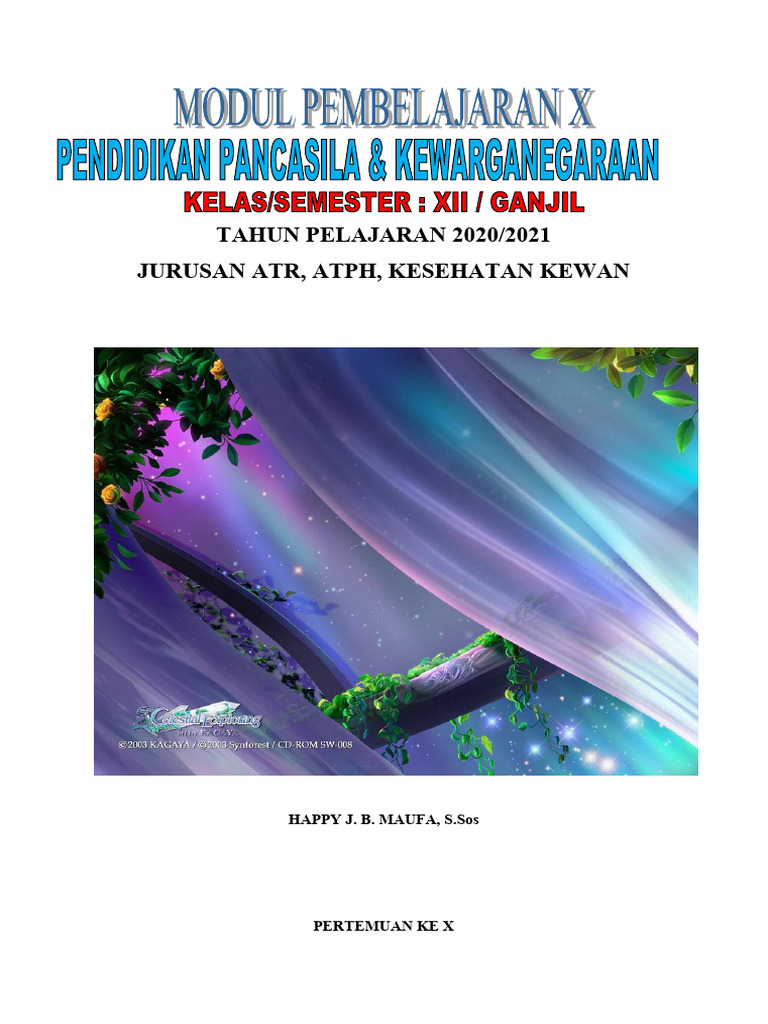 Modul Dan LKS X PPKN Kelas Xii 2 | PDF