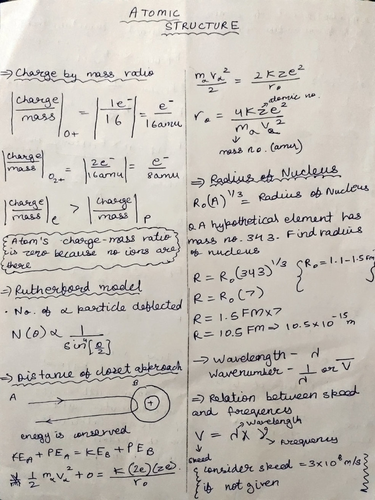 Atomic Structure | PDF