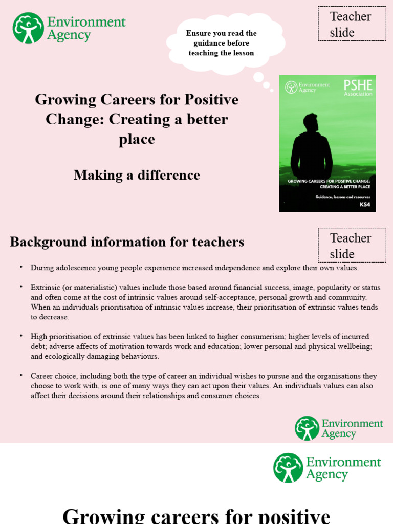 Lesson 2 - Making A Difference | PDF | Motivation | Motivational