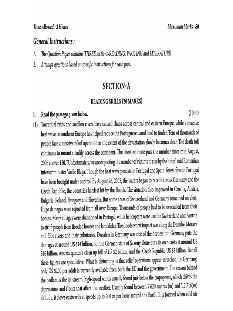 12th Eng Sample PPR 2 | PDF