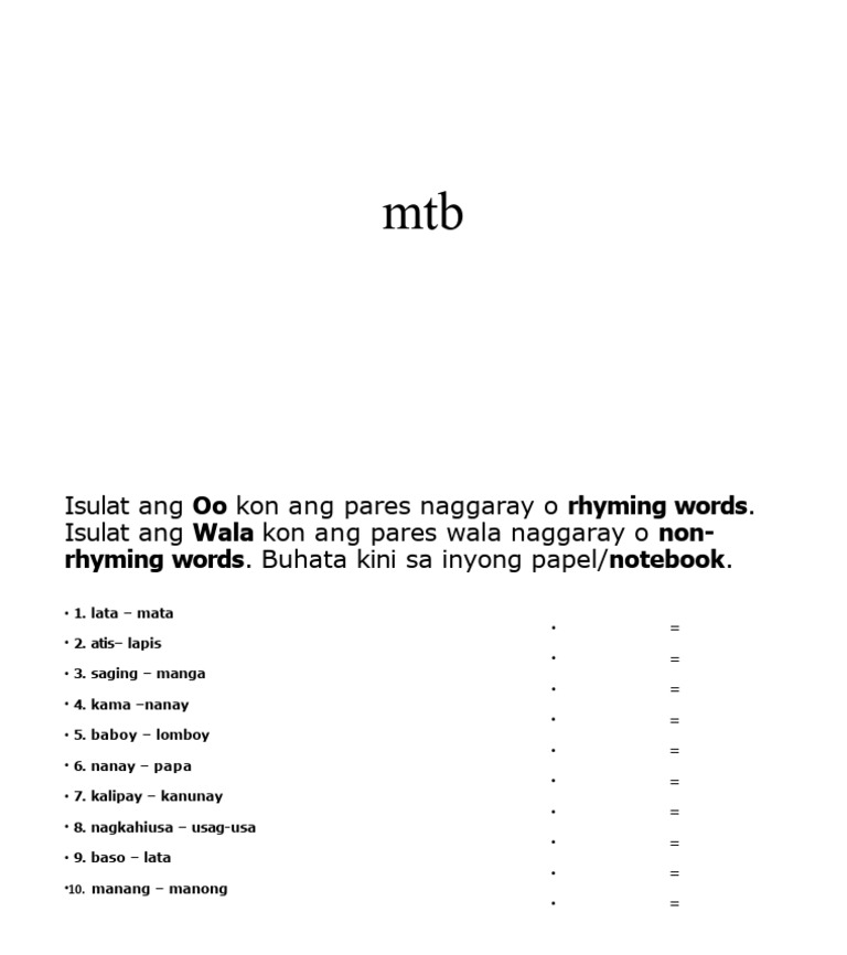 MTB | PDF