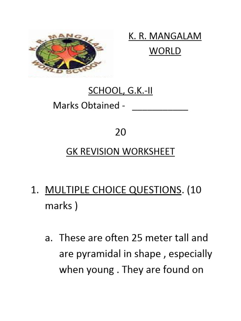 K. R. Mangalam World | PDF