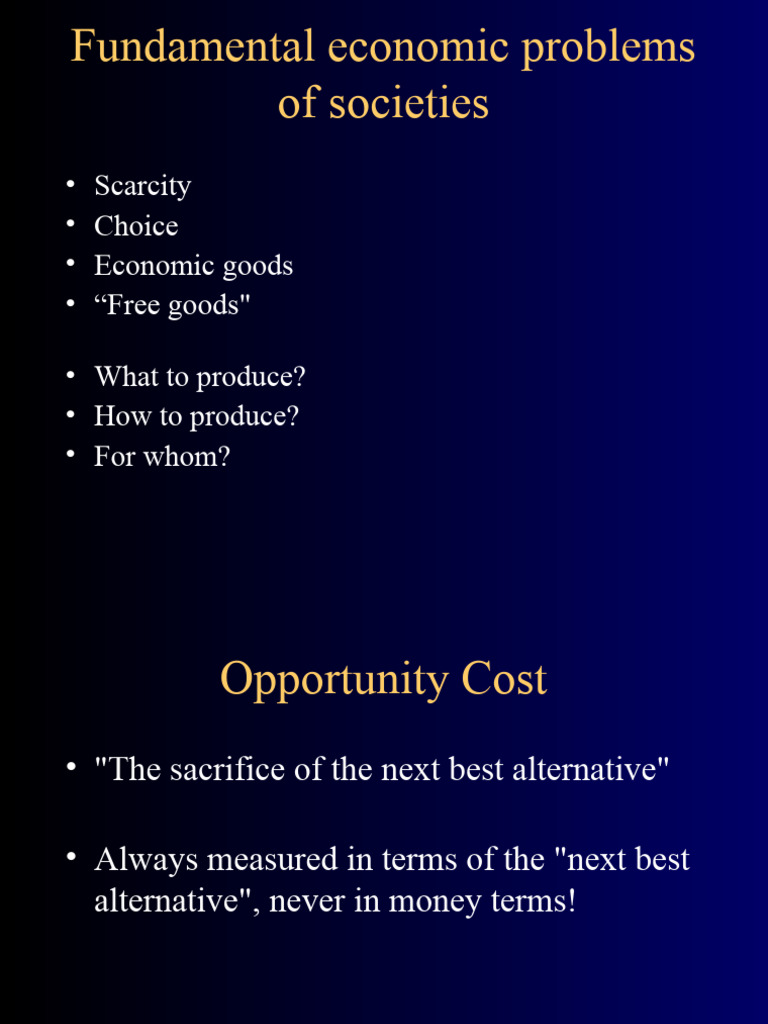 05 Introduction To The Economic Problem | PDF | Economics | Labour ...