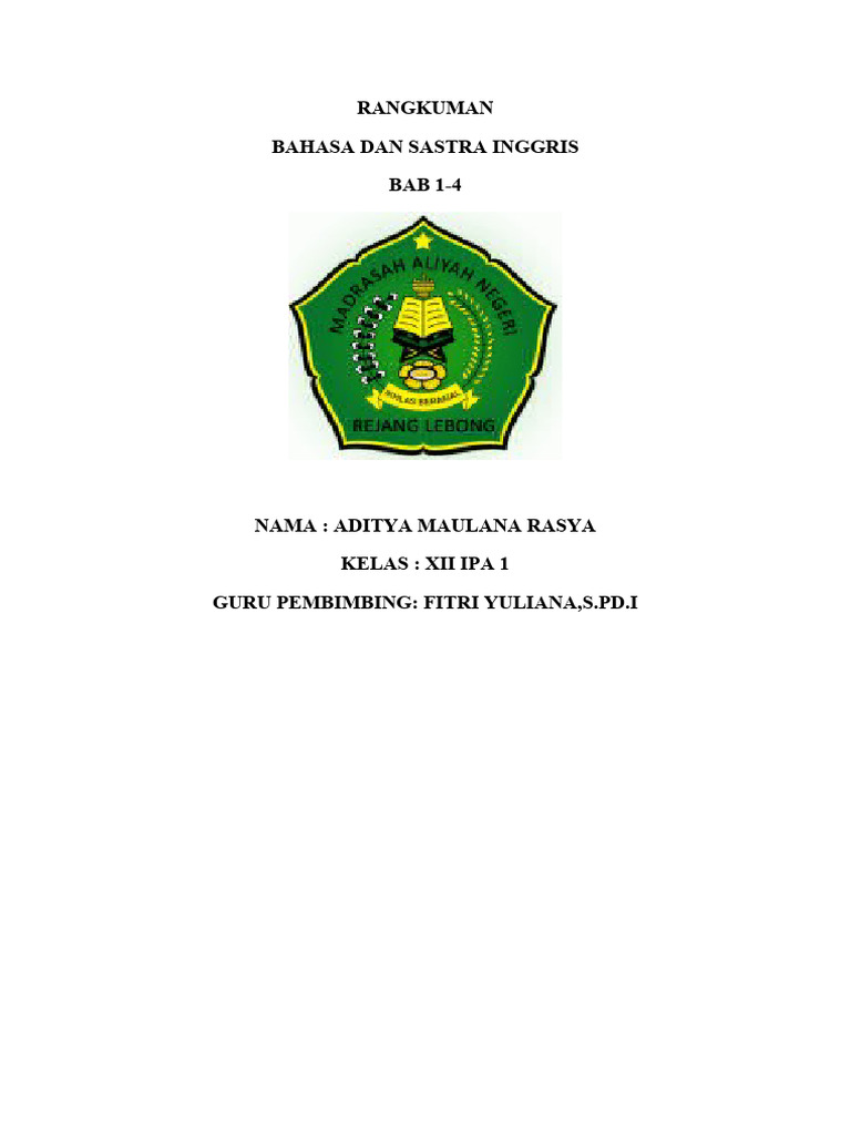 Rangkuman Adit | PDF | Foreign Language Studies