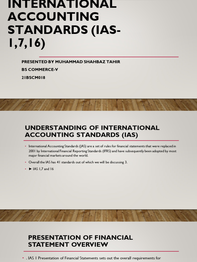 Presented by Muhammad Shahbaz Tahir Bs Commerce-V 21BSCM018 | PDF | Financial Statement ...