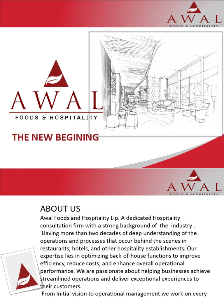 Awal Foods: Hospitality Consulting Services | PDF | Kitchen | Waste ...
