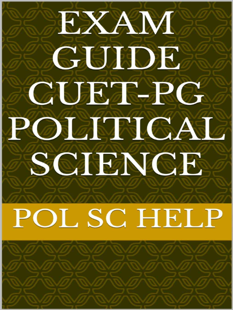 Exam Guide Cuet-Pg Political SC - Pol SC Help | PDF | Justice | Crime & Violence