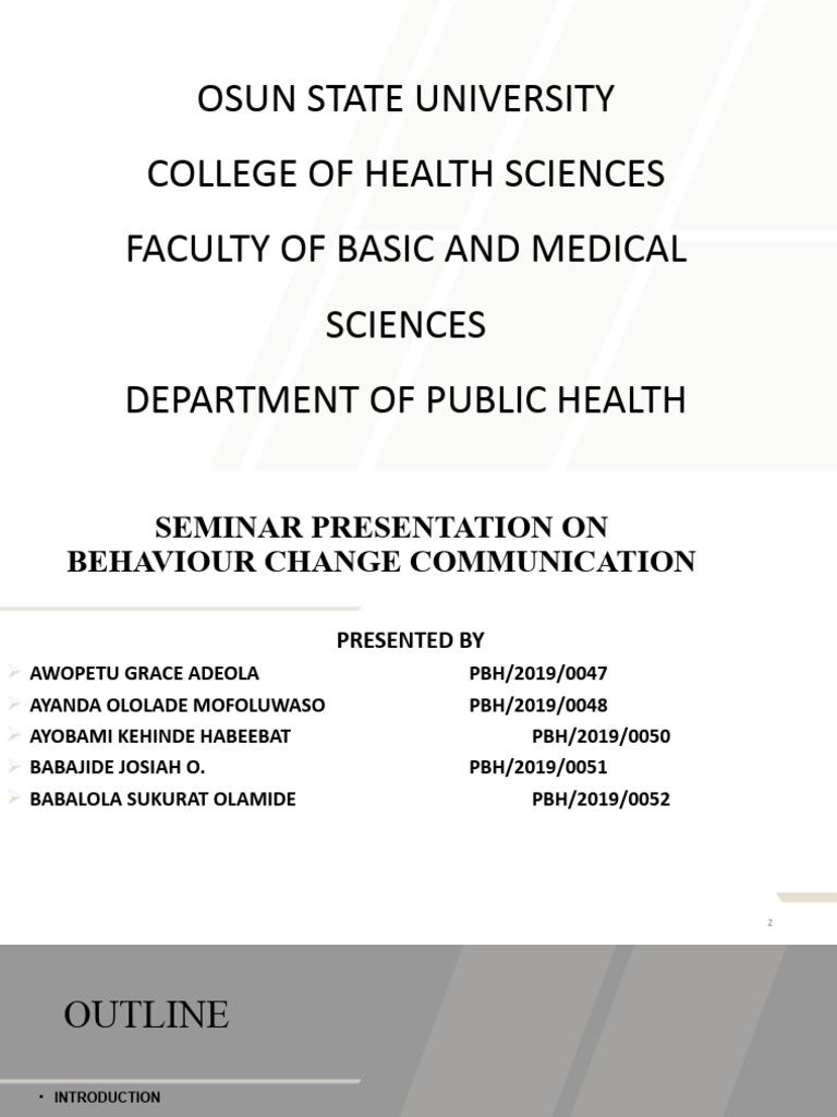 Behavioral Change Communication | PDF | Health Promotion | Behavior