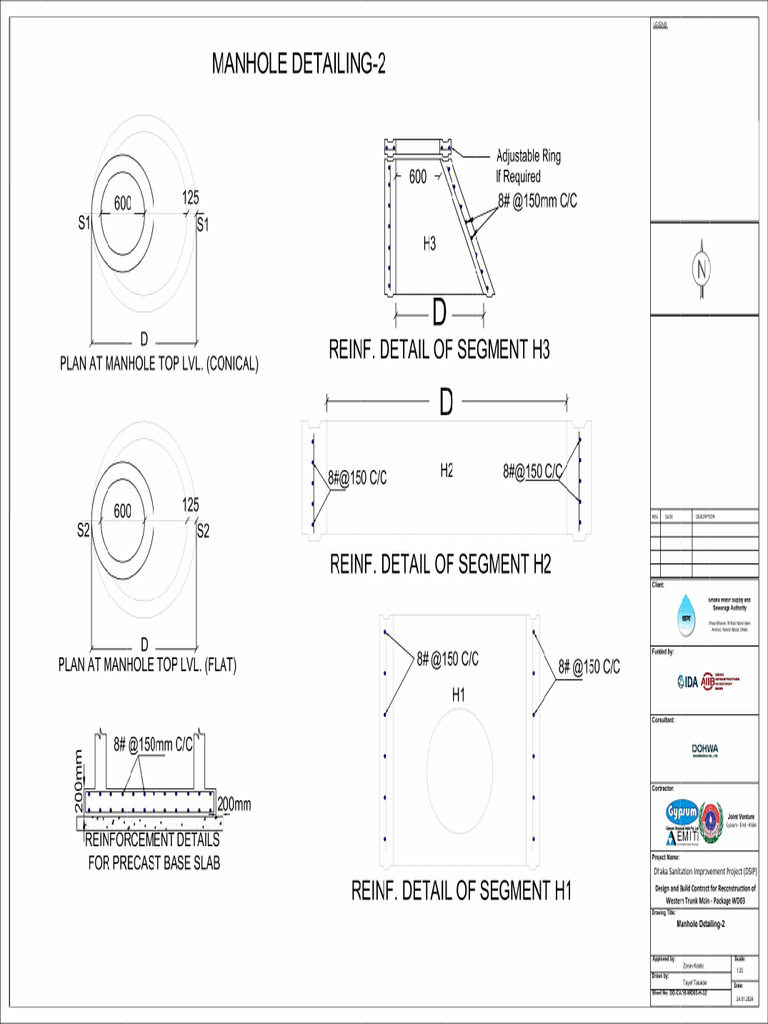 Manhole Detailing - 2 | PDF