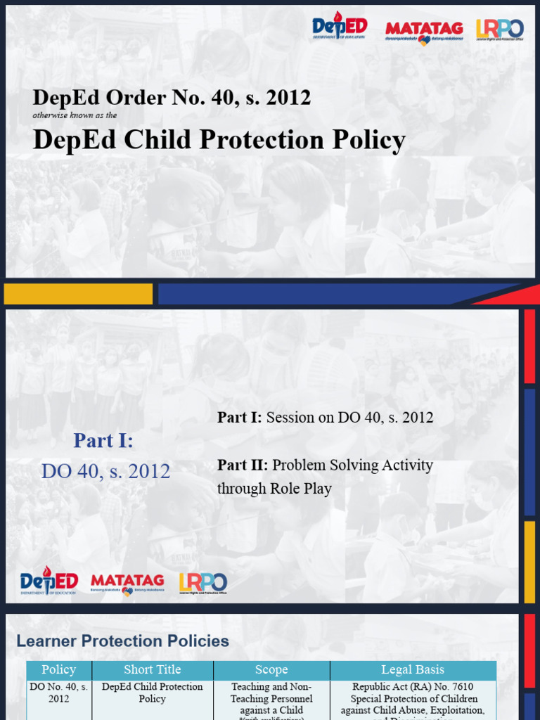 LRP O: Deped Order No. 40, S. 2012 | PDF