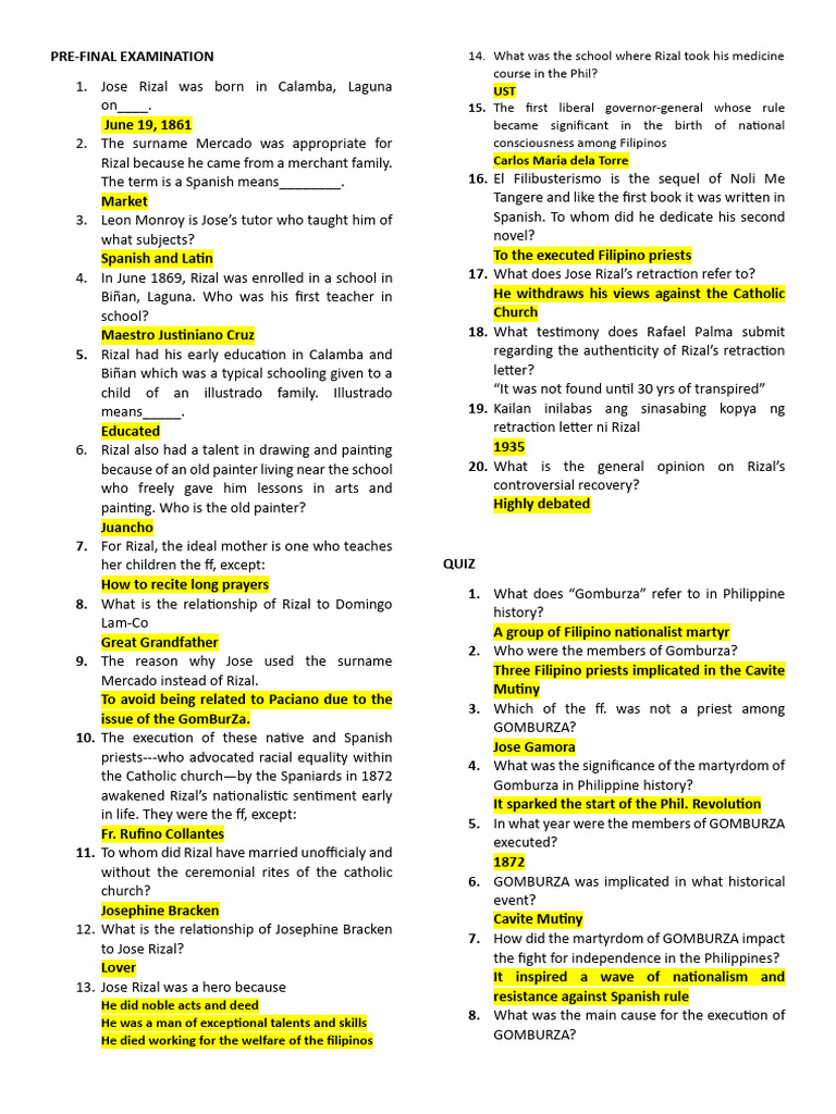 Reviewer Gned09 | PDF | Philippines