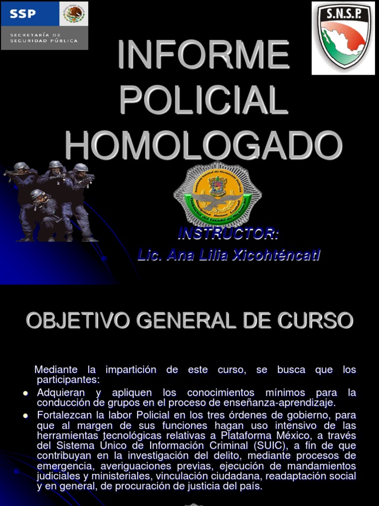 Informe Policial Homo Log Ado JCC | PDF | Policía | Información