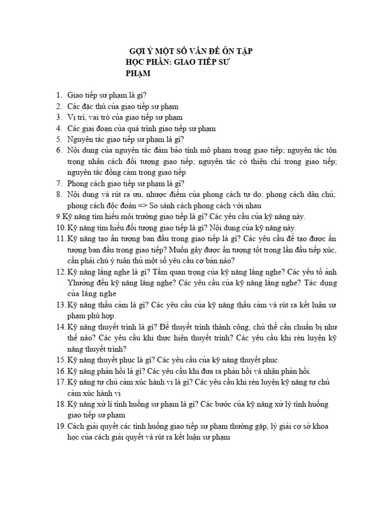 Goi y 1 So Van de On Tap GTSP | PDF