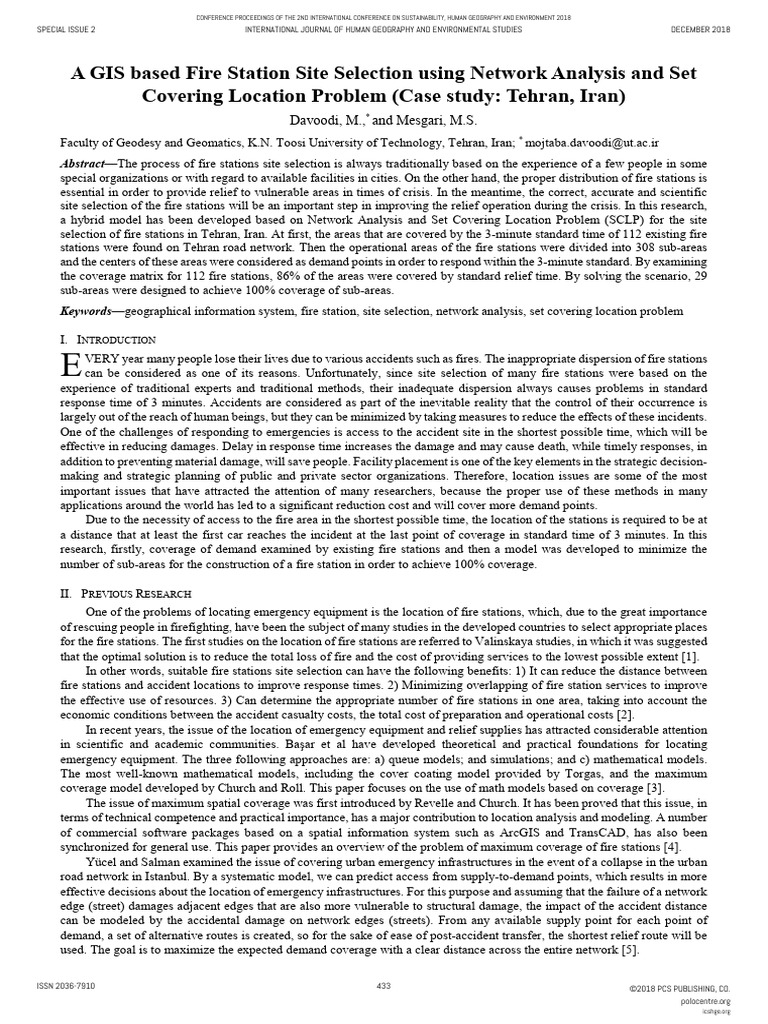 A GIS Based Fire Station Site Selection | Download Free PDF ...