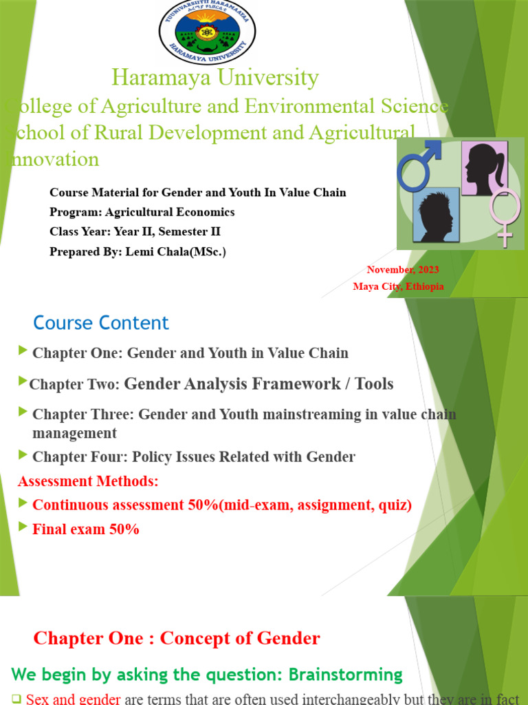 Gender Ppt 1 Pdf Gender And Development Gender Studies