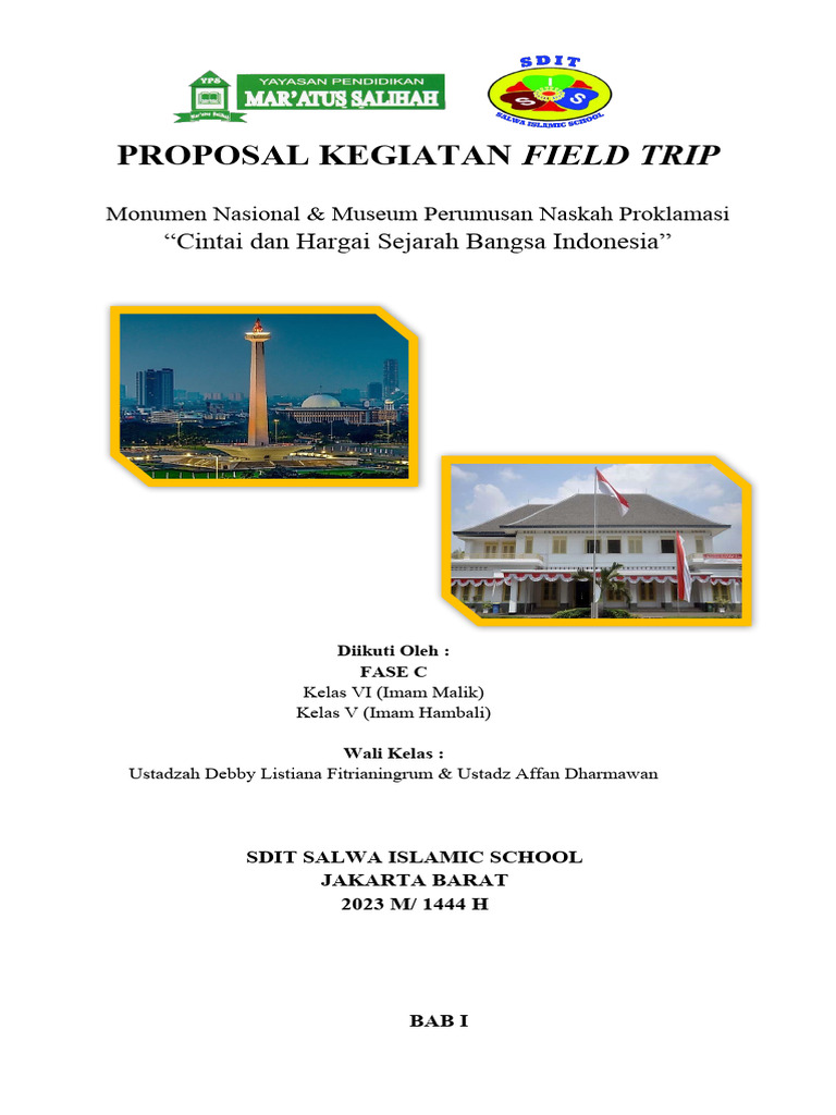 Proposal Kegiatan Field Trip | PDF | Perjalanan