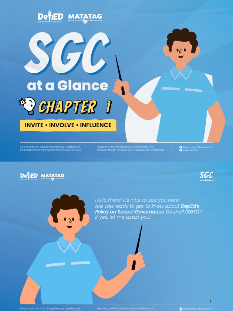 SGC at A Glance Chapter 1 Invite Involve Influence | PDF | Governance