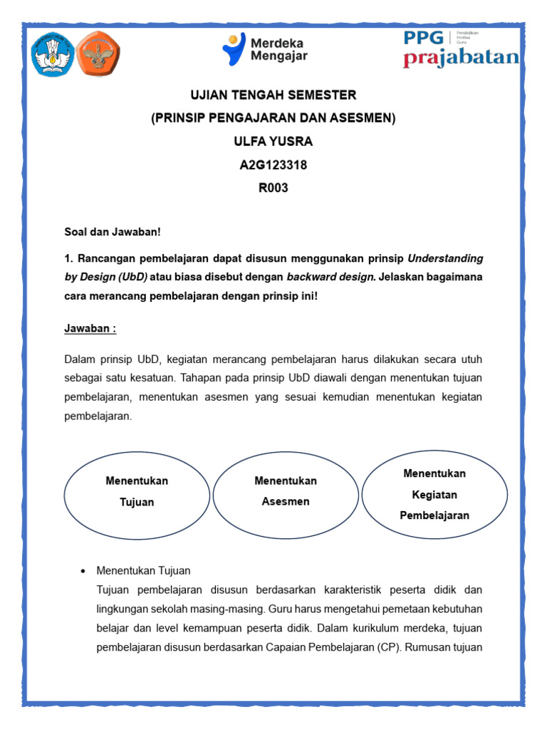 Uts-Ppa-Ulfa Yusra | PDF