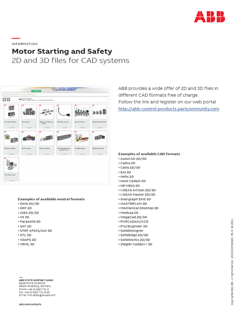 2CDC001079B0201 - Rev B - MSS 2D and 3D Files For CAD Systems | PDF ...