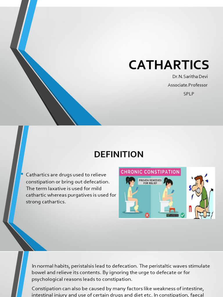 Cathartics | PDF | Constipation | Sodium Carbonate