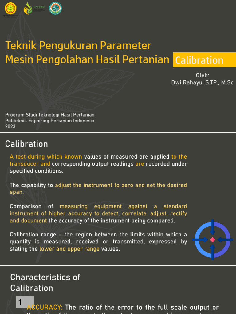 Calibration | PDF | Calibration | Accuracy And Precision