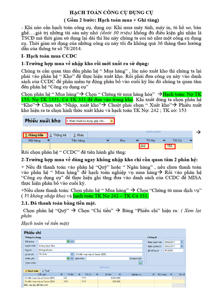 H CH Toán Công C D NG C | PDF