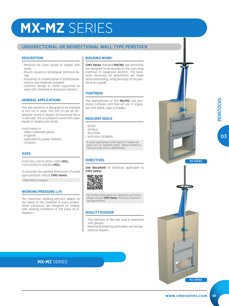 MX-MZ Technical Data EN | PDF | Valve | Equipment