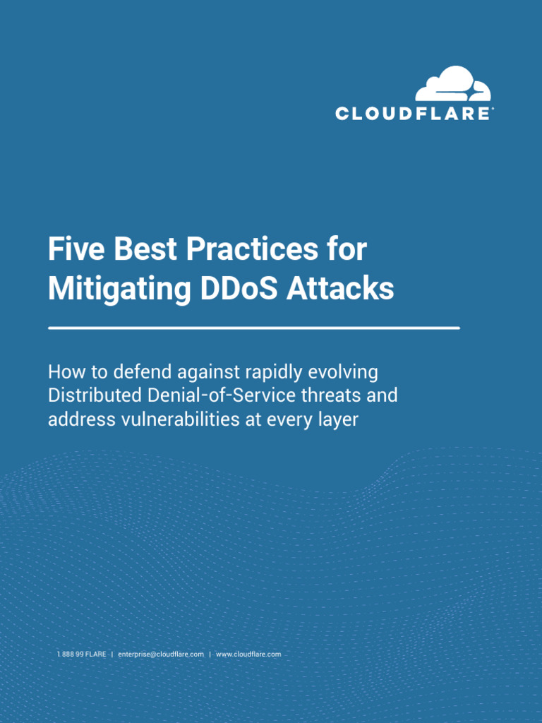 Five Best Practices For Mitigating DDoS Attacks WP | PDF | Denial Of Service Attack | Data ...