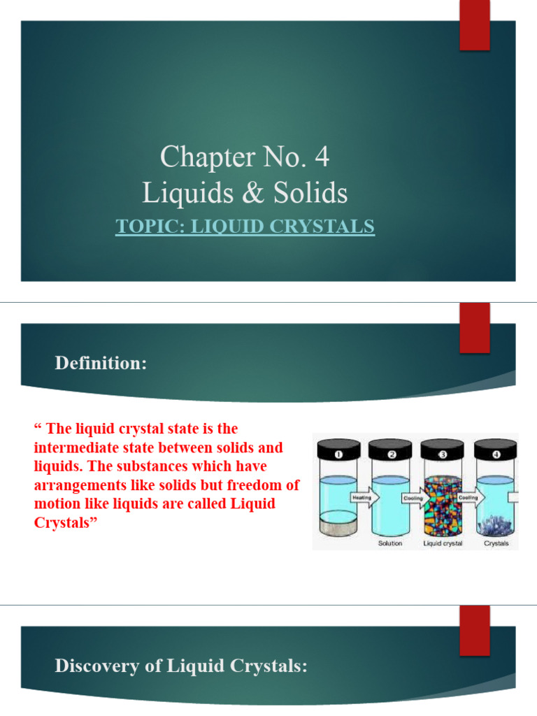 Liquid Crystals: Science & Uses | PDF | Liquid Crystal | Liquids