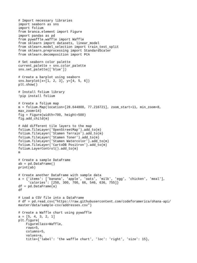 Data Science Libraries Pdf Errors And Residuals Principal Component Analysis