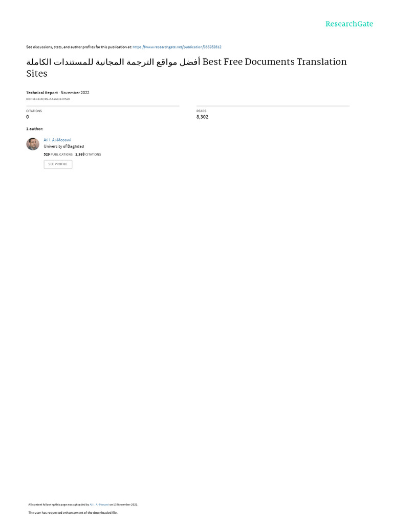 Best Free Documents Translation Sites | PDF