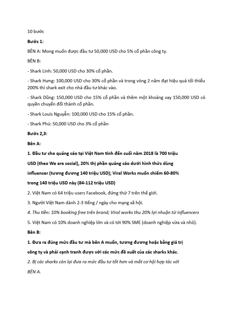 4. Thu tiền: 10% booking free trên brand; Viral works thu 20% lợi nhuận từ influencers | PDF