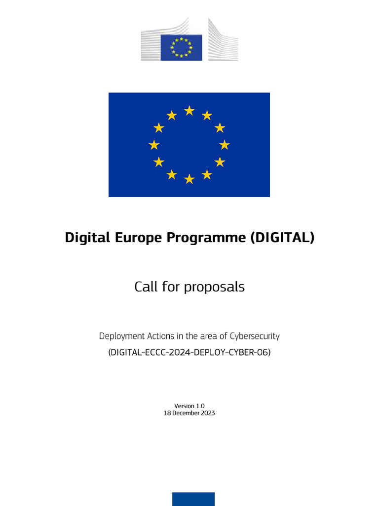 Call Fiche Digital Eccc 2024 Deploy Cyber 06 En | PDF | Computer ...