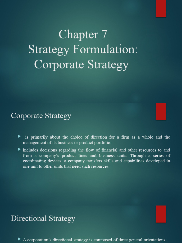 Corporate Strategy Insights | PDF | Strategic Management | Mergers And ...