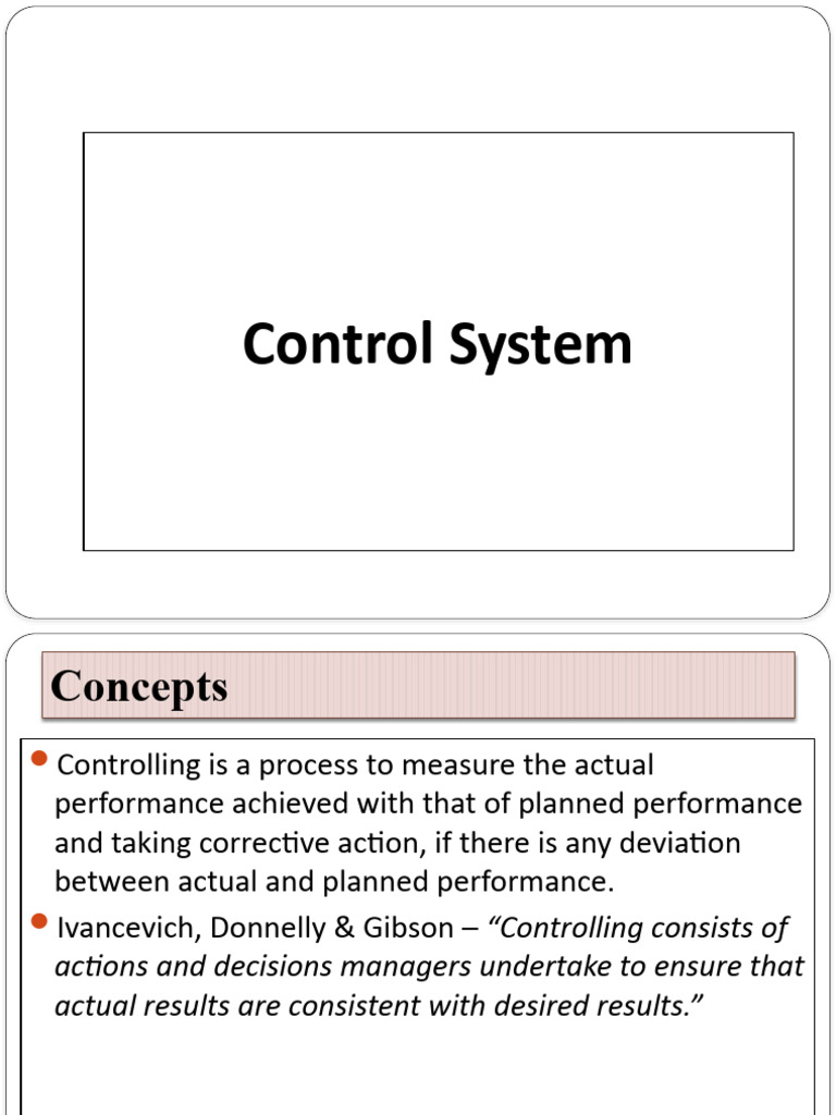 12 Chapter 12 - Management Control System | PDF | Information | System