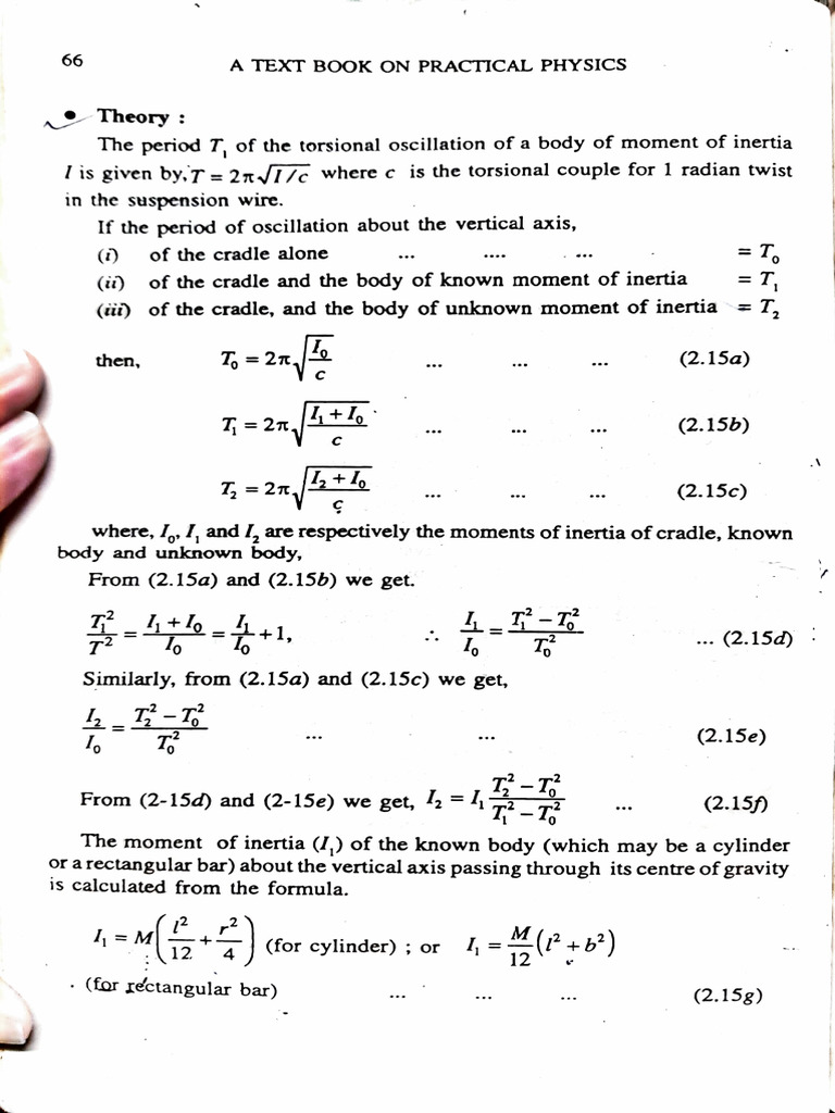 Moment of Inertia Experiment | PDF | Geometry | Motion (Physics)