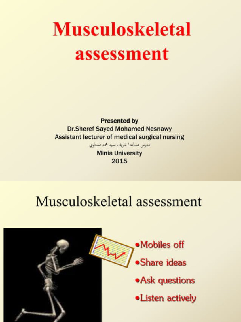 Musculo Skeletal Assessment | PDF