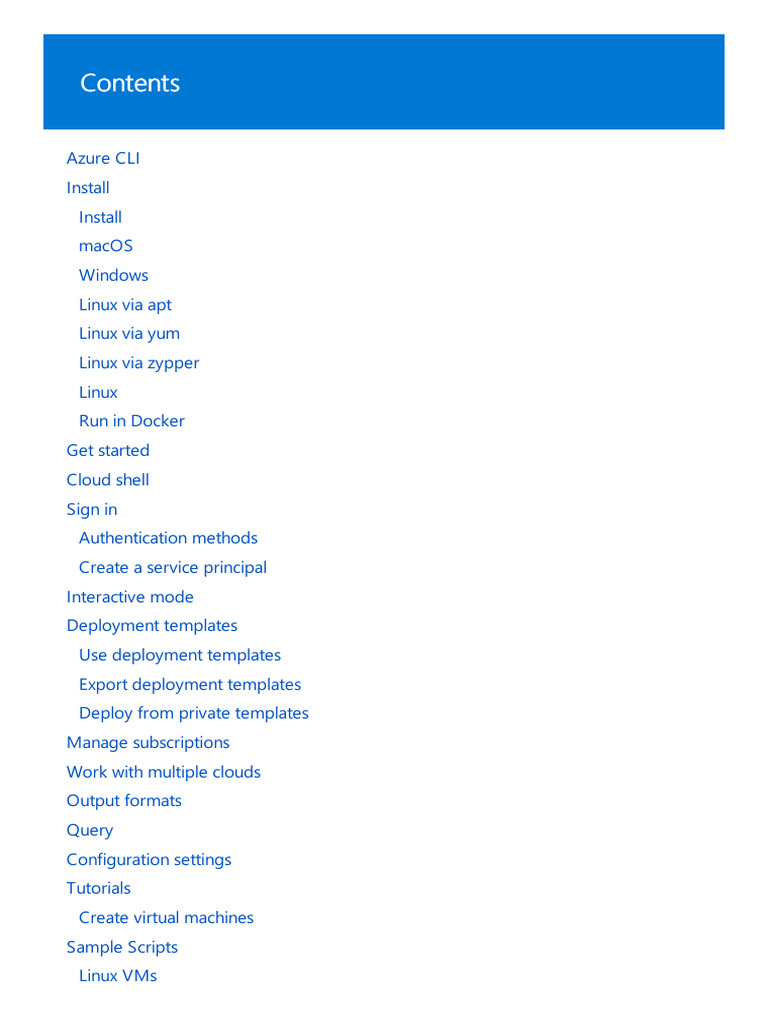 Azure CLI | PDF | Command Line Interface | Microsoft Azure