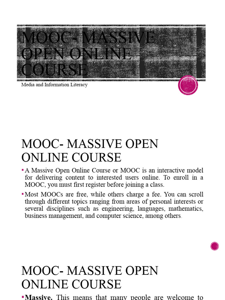 Understanding MOOCs: Definition and Benefits | PDF | Massive Open ...