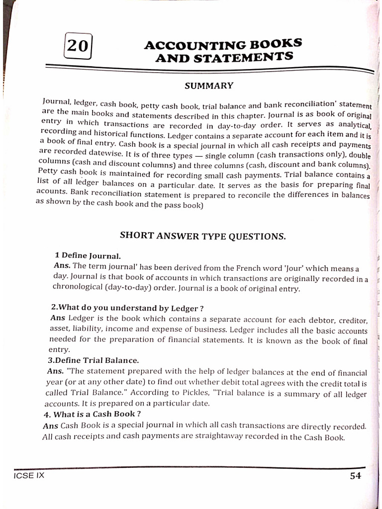 Accounting Books and Statements | PDF