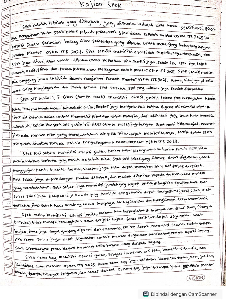 Kajian Spek | PDF